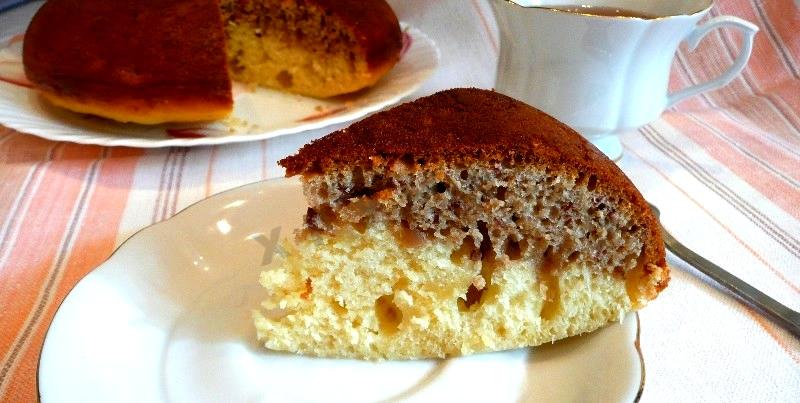Kefir pie in a slow cooker with nuts recipe with photos step by step