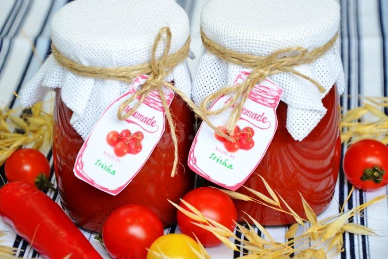 Homemade ketchup with apples and tomatoes recipe with photos step by step