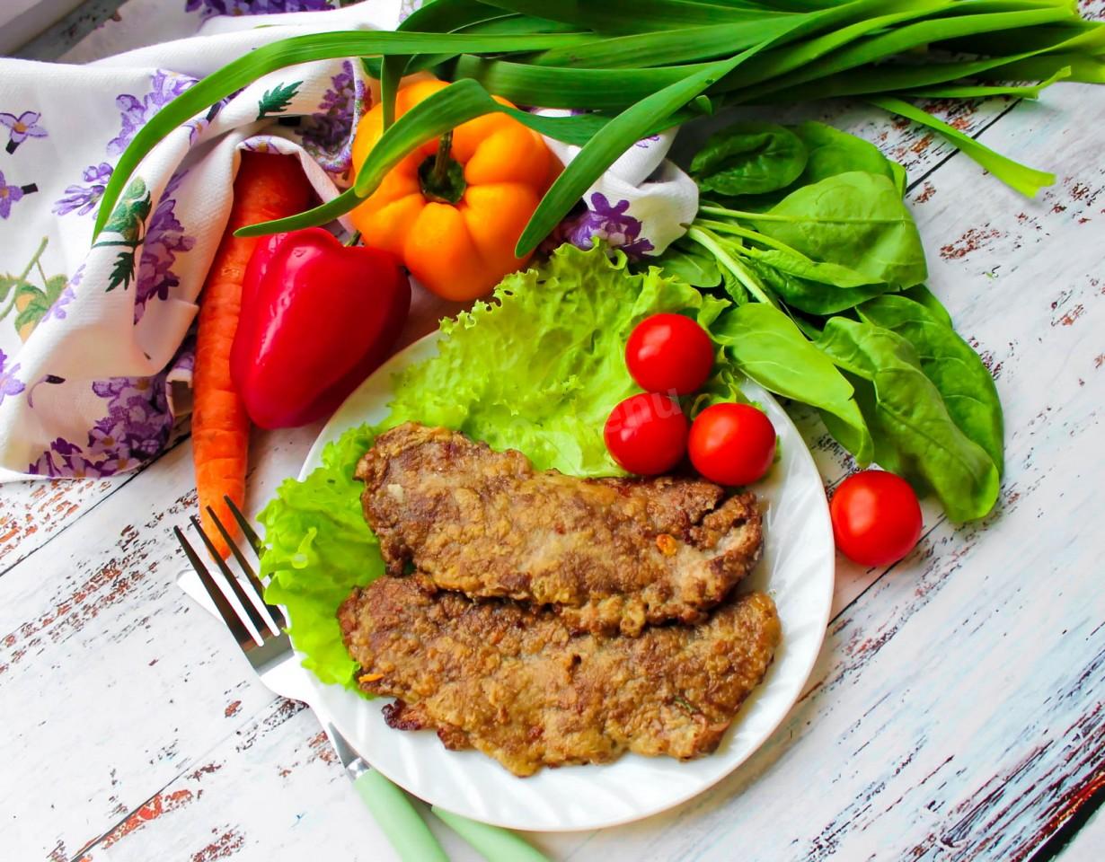 Beef liver chops recipe with photos step by step