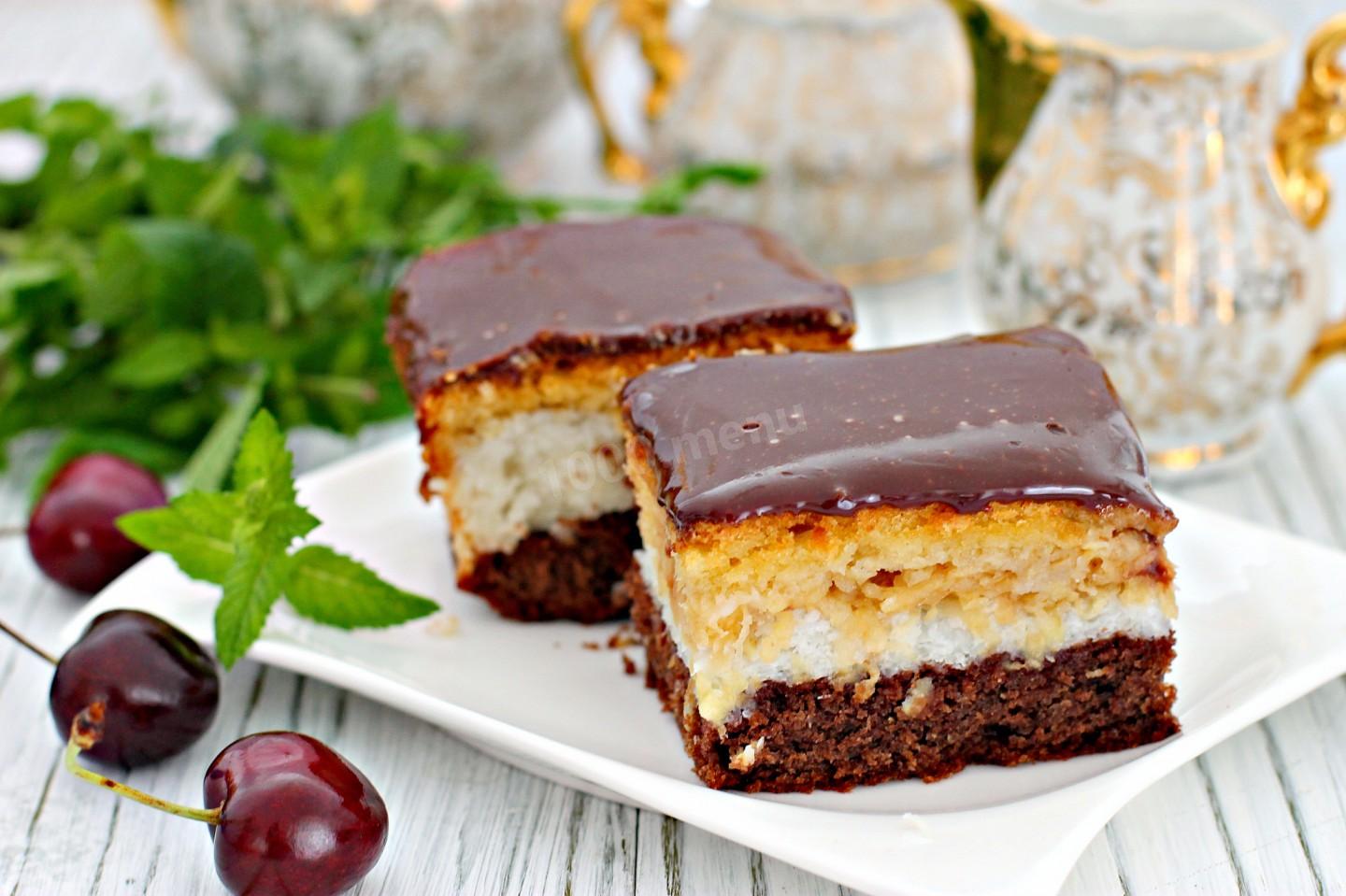 Apple coconut cake recipe with photos step by step