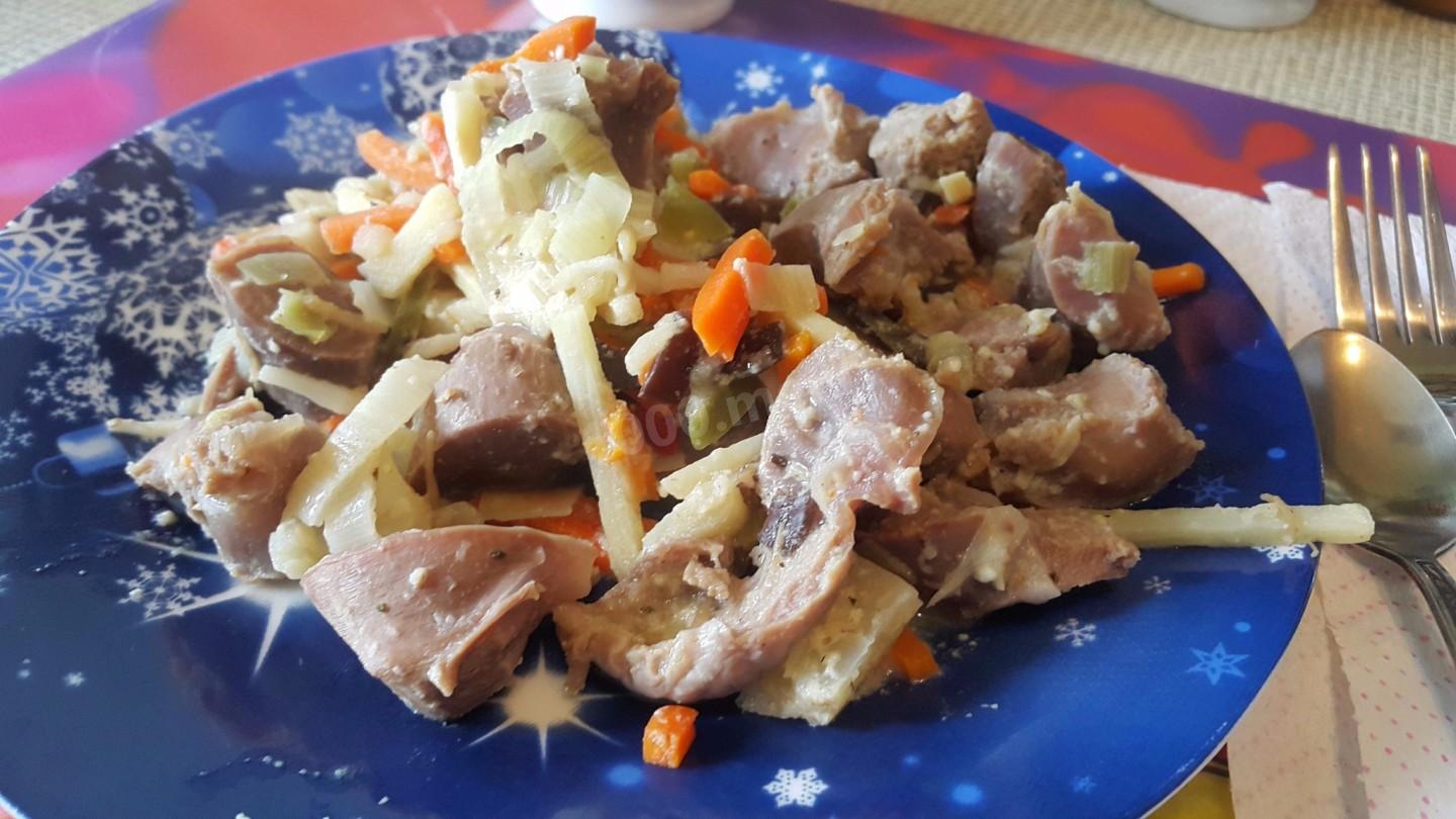Gésiers de dinde mijotés russo-asiatiques recette avec photos étape par ...