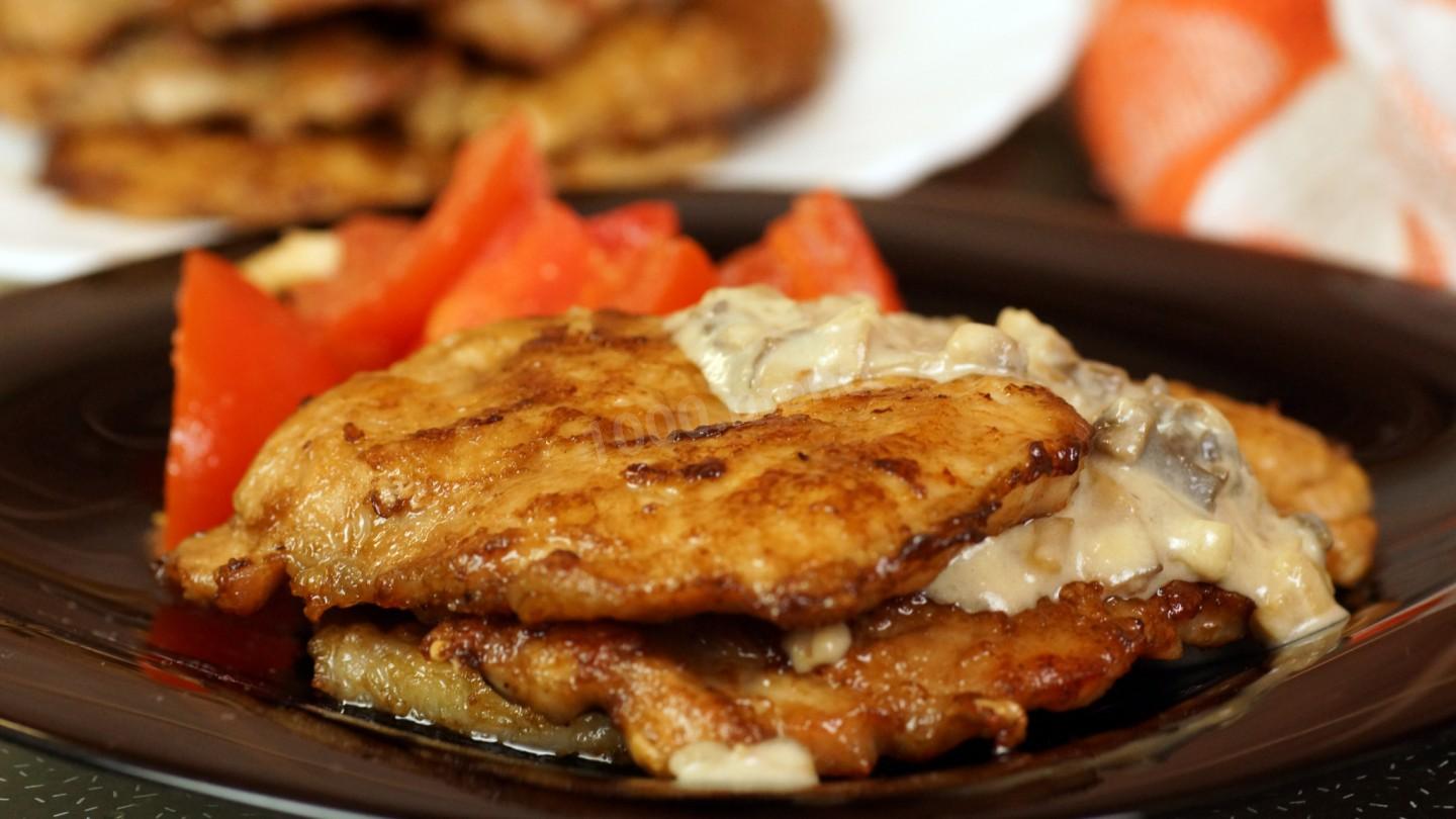 Solomons Meat chop with mushroom sauce recipe with photos step by step