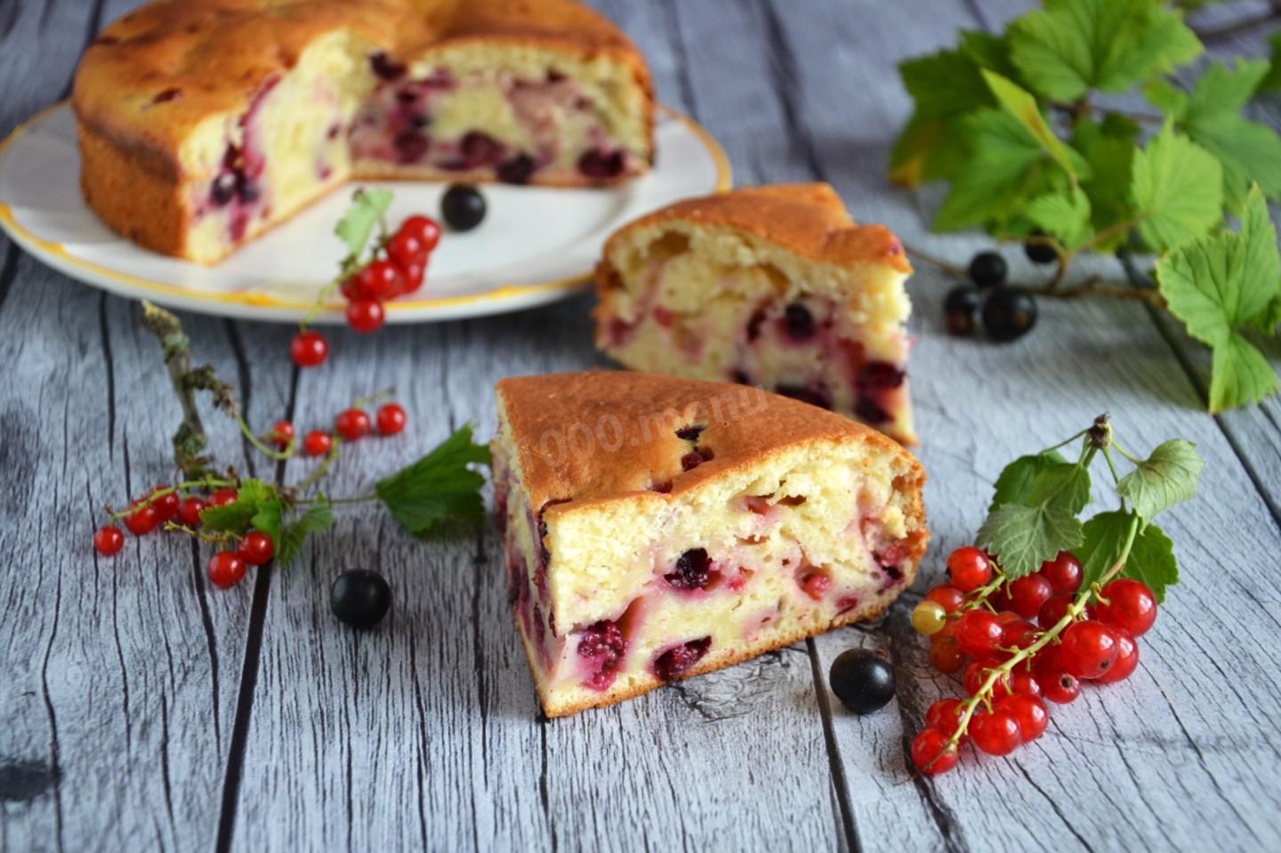Kefir pie with berries recipe with photos step by step