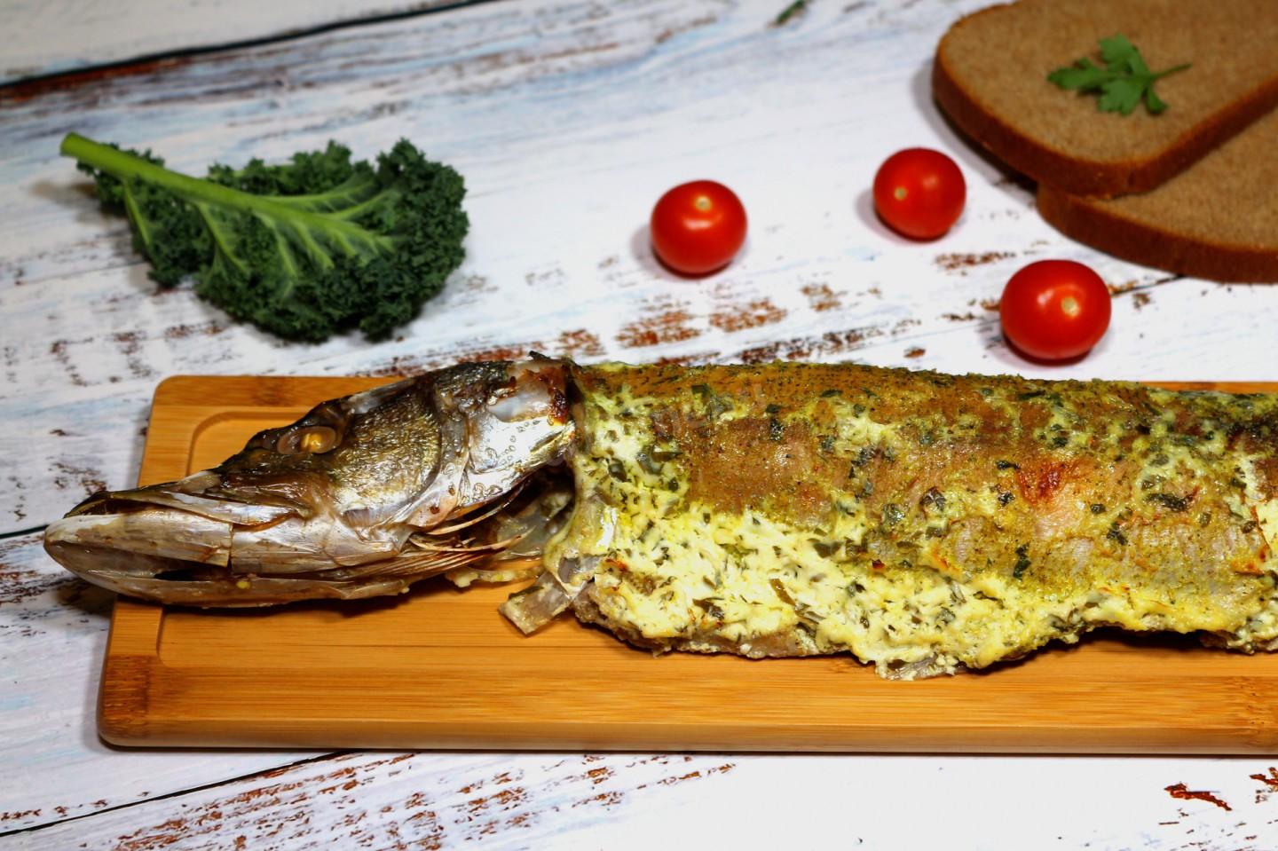 Pike in foil in the oven recipe with photos step by step
