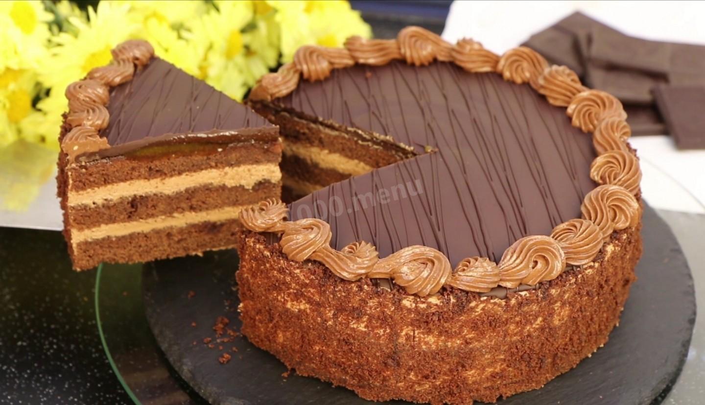 Chocolate cake with almond flour Prague recipe with photos step by step