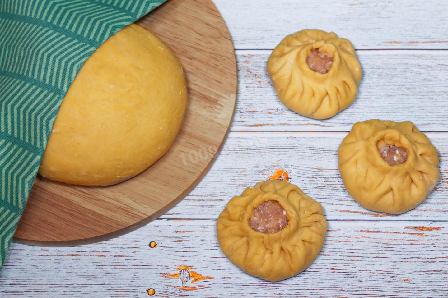Dough for Buryat poses recipe with photos step by step