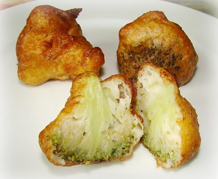 Broccoli fried with eggs in batter recipe with photos step by step