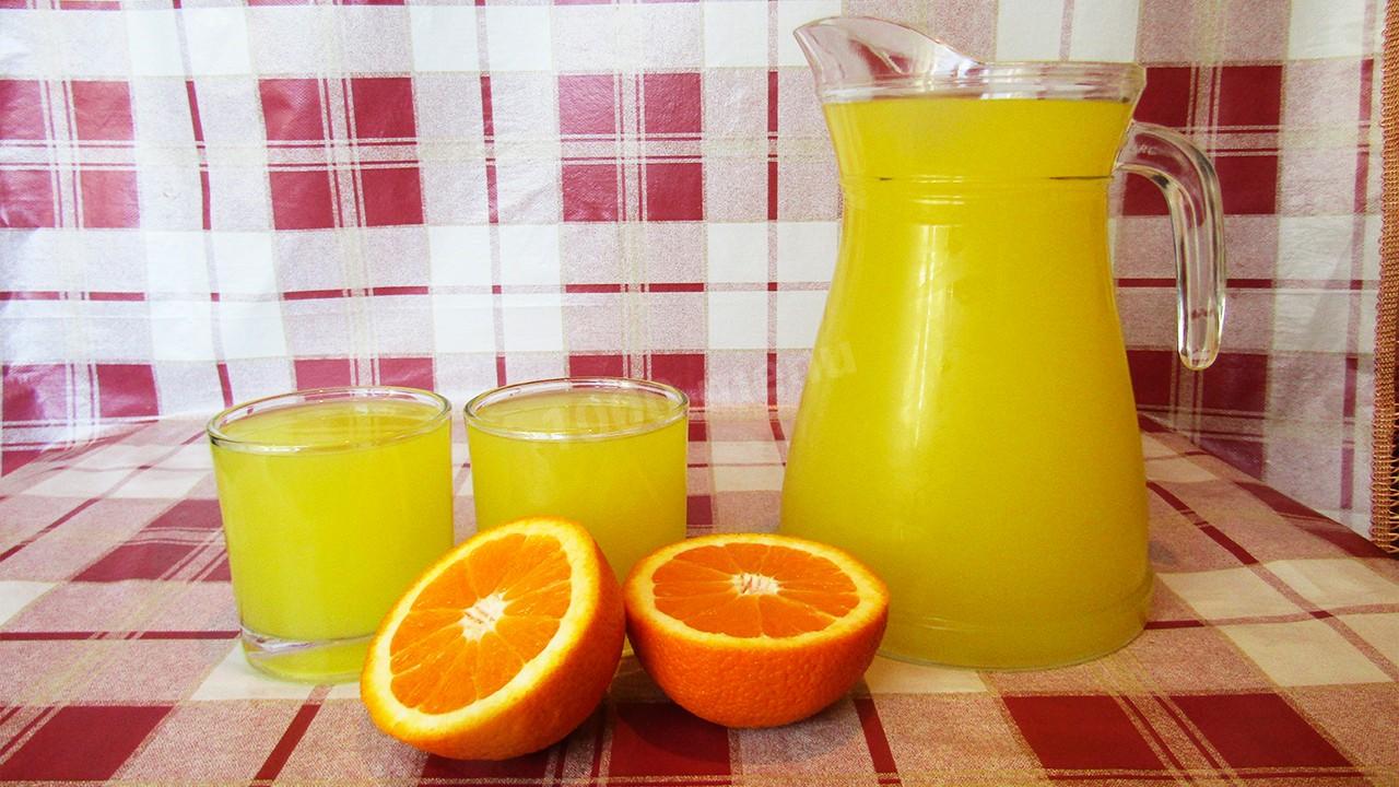 Bebida casera de naranja y limón receta con fotos paso a paso