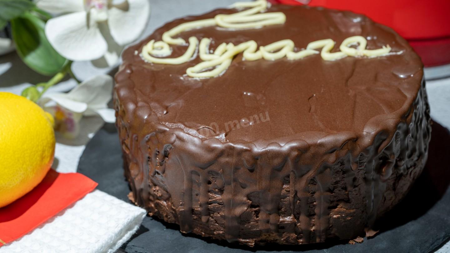 Prague cake with dark chocolate recipe with photos step by step