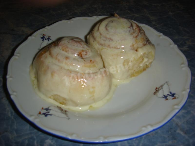 Sinabon buns in butter and soft cheese sauce recipe with photos step by ...
