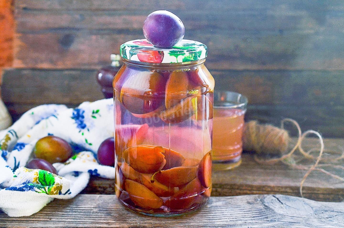 Plain plum compote without seeds recipe with photos step by step
